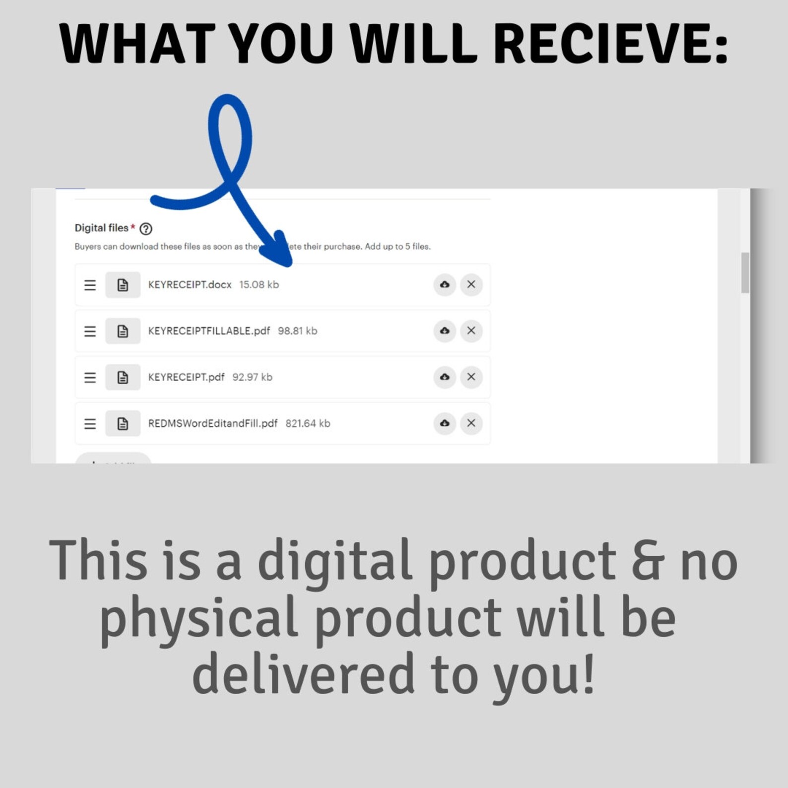 Editable Key Receipt Template – Landlord to Tenant Form - Etsy
