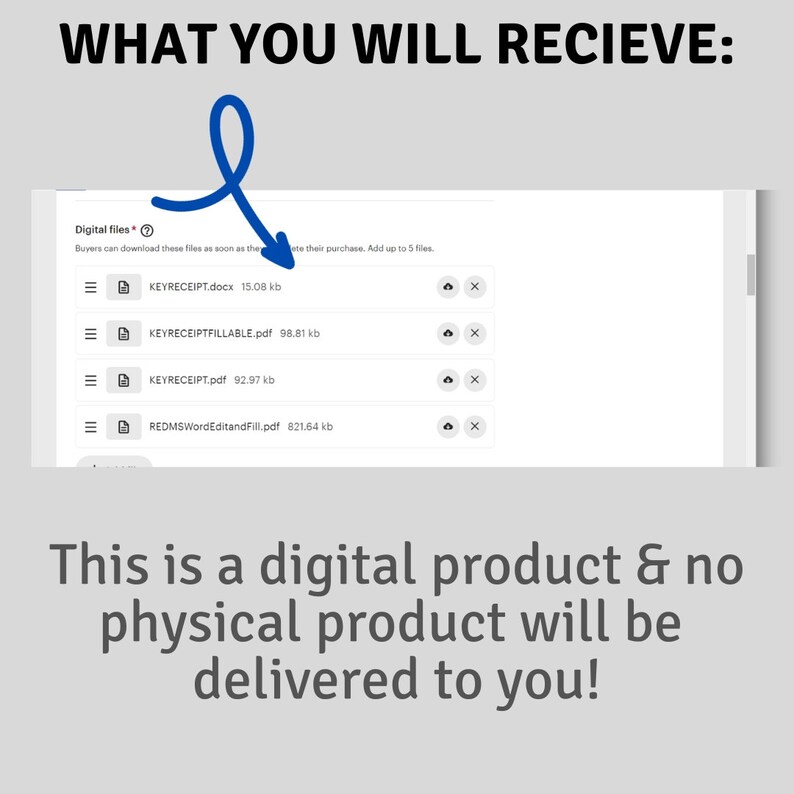 Editable Key Receipt Template – Landlord to Tenant Form - Etsy