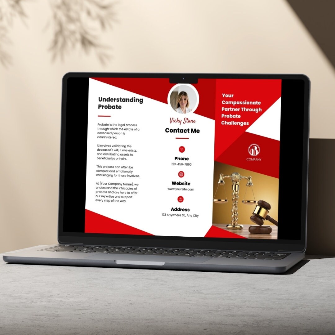 Probate Real Estate Sale Brochure Real Estate Probate Marketing Probate ...