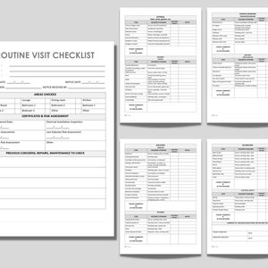 Routine Walkthrough Inspection Checklist - MS Word Editable Template - Etsy