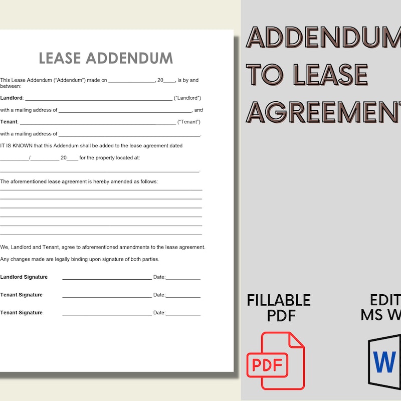 Free Rental Agreement Form - Etsy