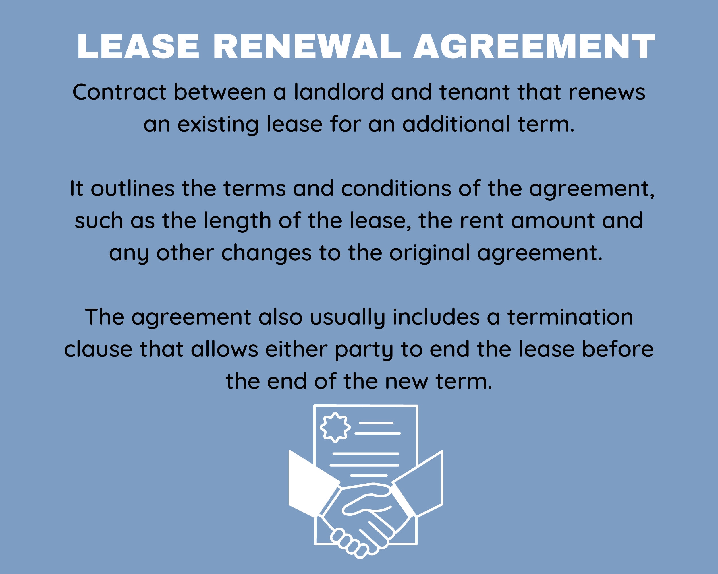 Lease Renewal Agreement – Landlord & Tenant Template - Etsy