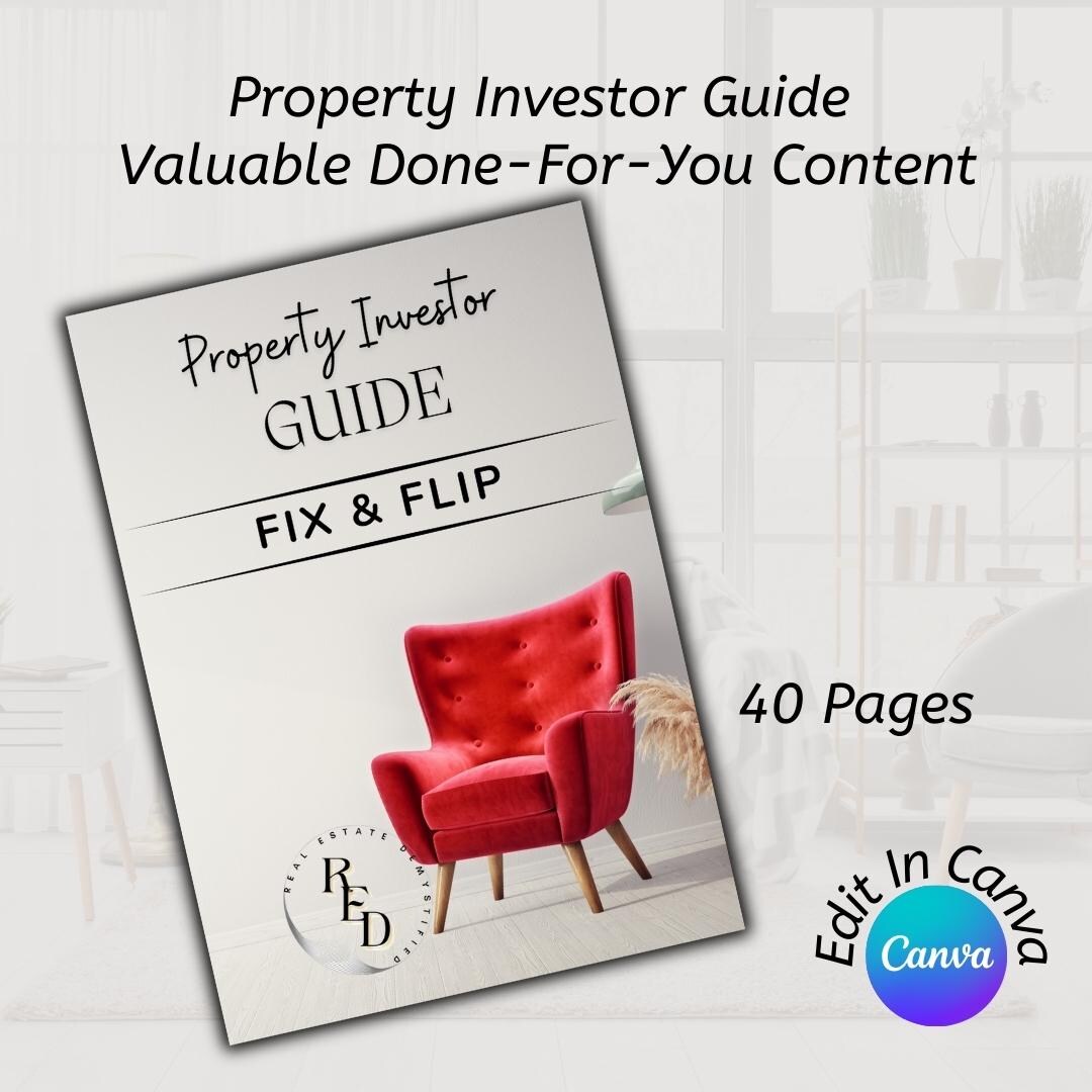 Real Estate Investor Fix and Flip Guide | Pre-written House Flipping ...