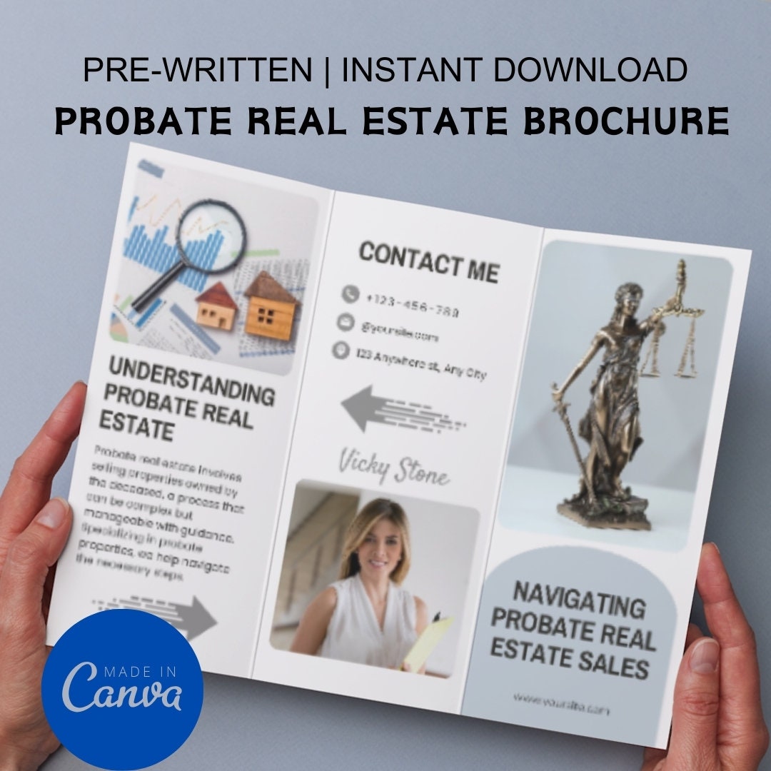 Probate Real Estate Brochure Template: Agent Marketing (digital ...