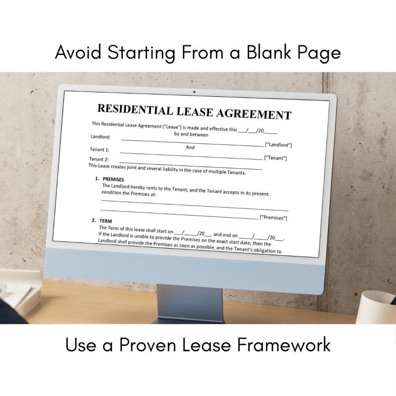 Editable Residential Lease Agreement Template | Standard Rental ...