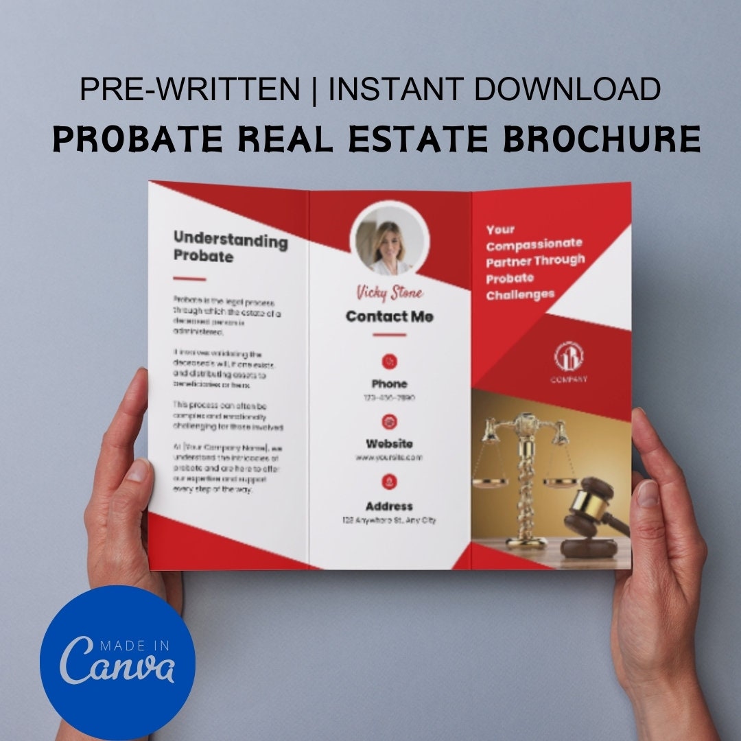 Probate Real Estate Sale Brochure | Real Estate Probate Marketing ...