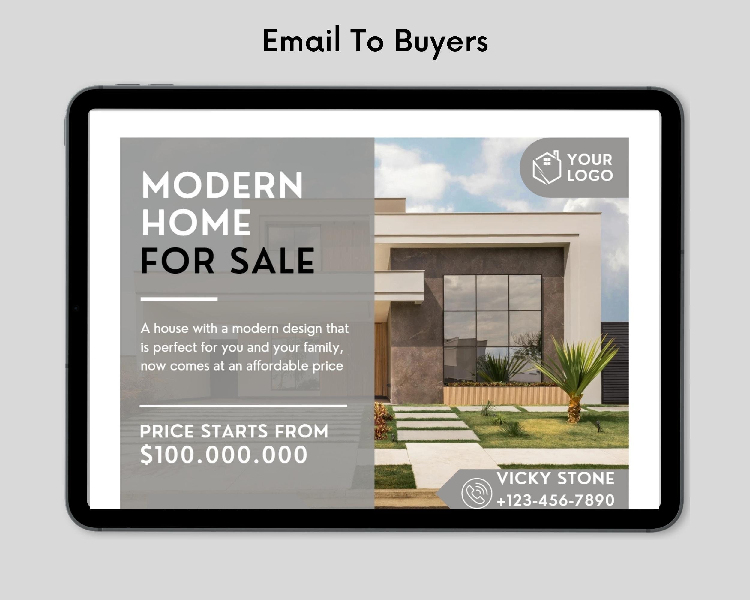 Real Estate Home Feature Sheet Property Features Flyer Window Display ...