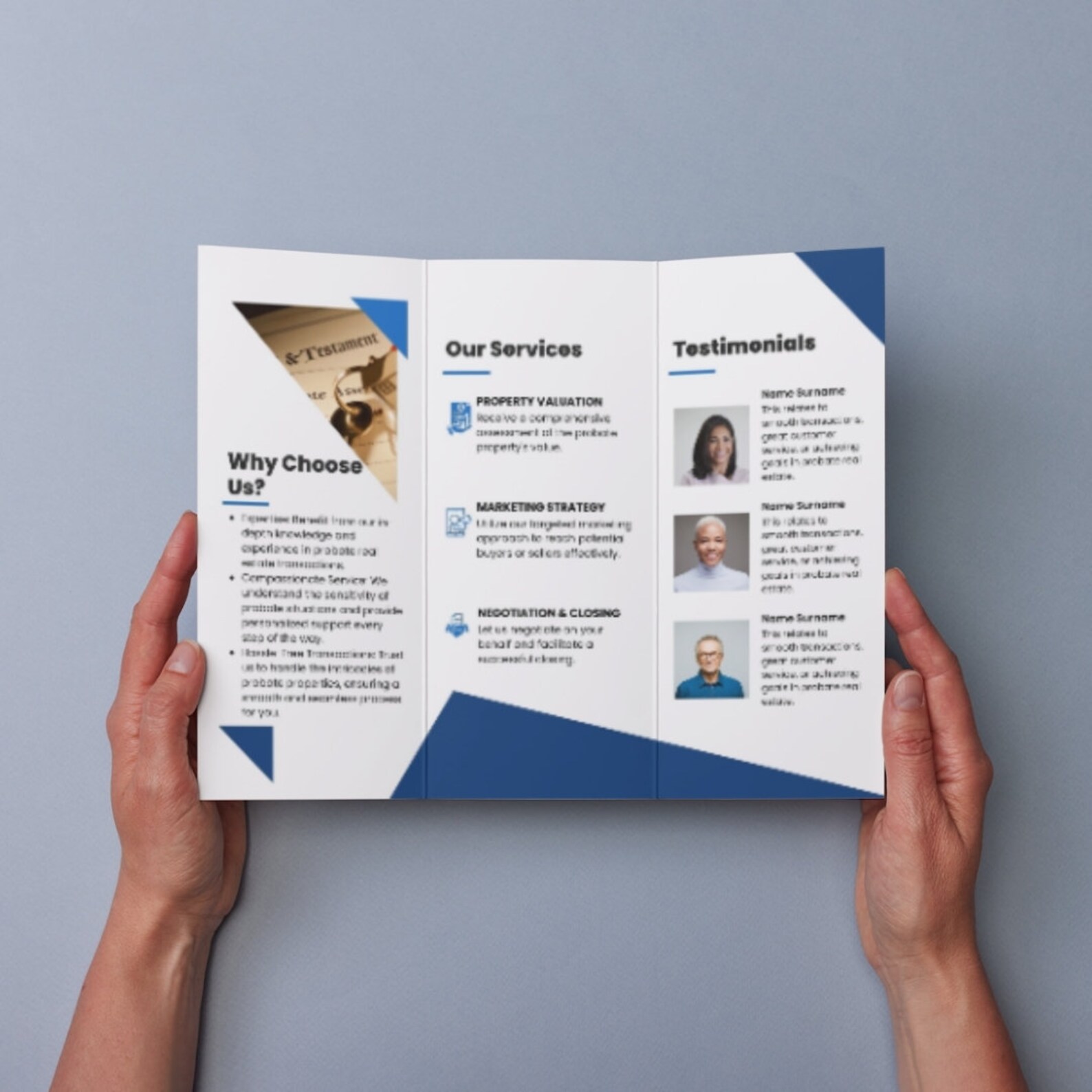 Probate Real Estate Brochure Template: Agent Marketing Flyer (digital ...