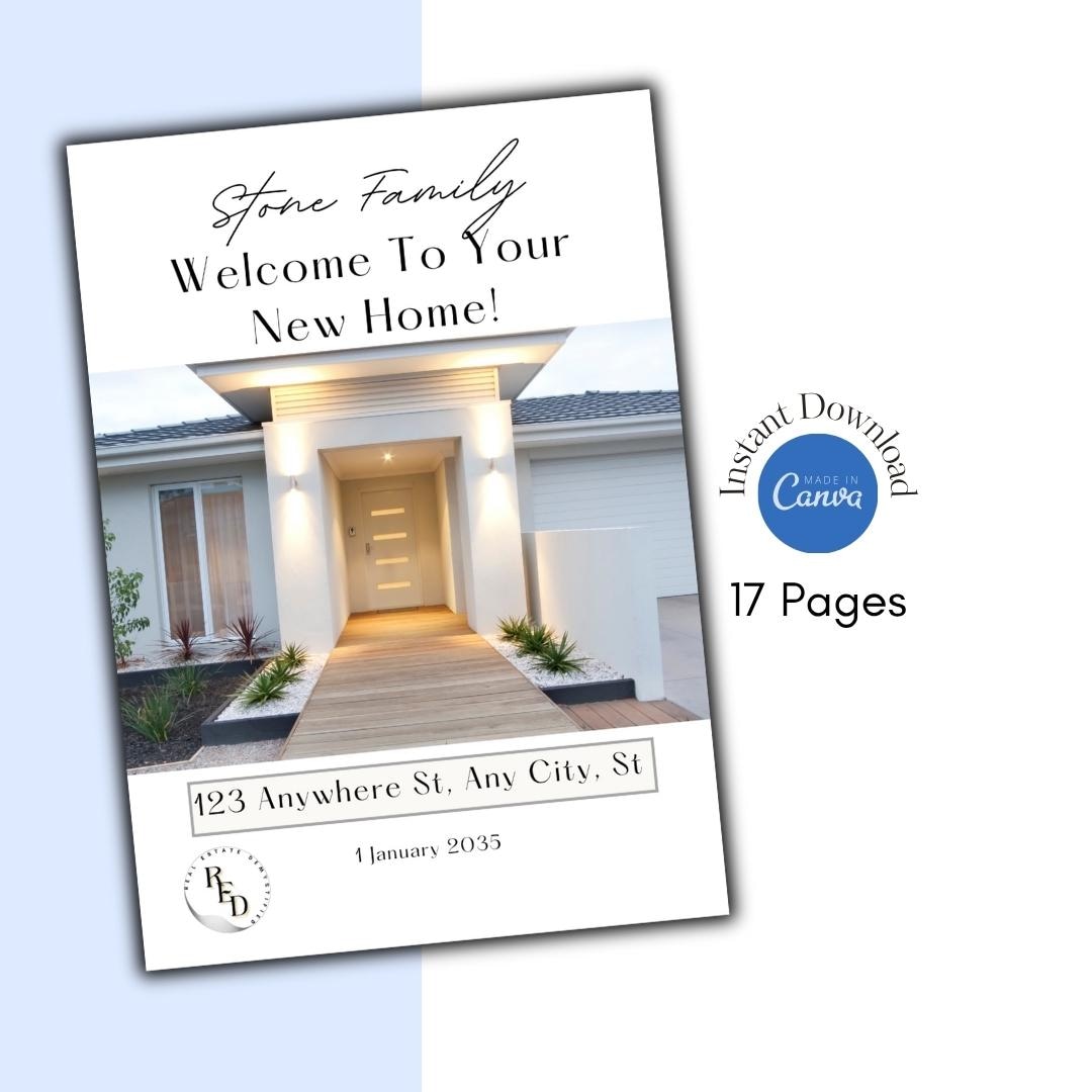 Realtor Closing Day Binder Template, New Homeowner Welcome Packet ...