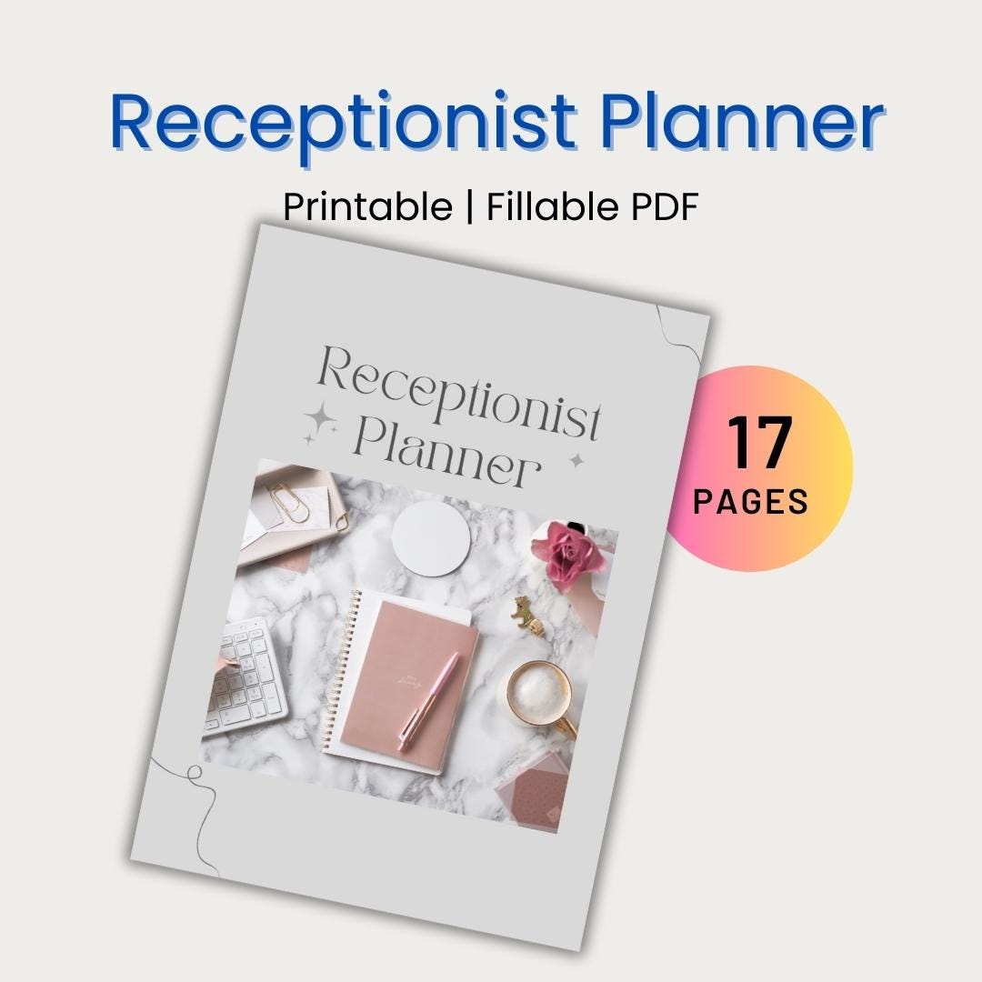 2026 Real Estate Receptionist Planner | Printable PDF Organizer - Etsy