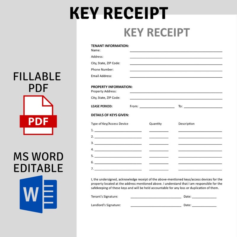 Receipt Template - Etsy