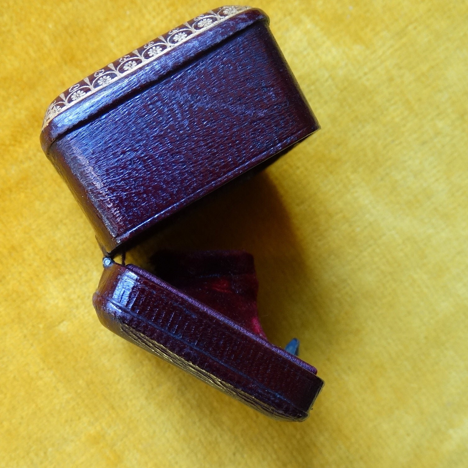 Antique Ring Box/leather Presentation Box for Ring/leather - Etsy