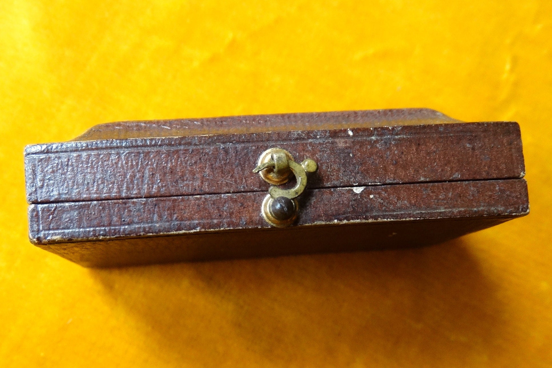 Antique Jewellery Display Box/brooch Box/brown & Gold Display Box/stage ...