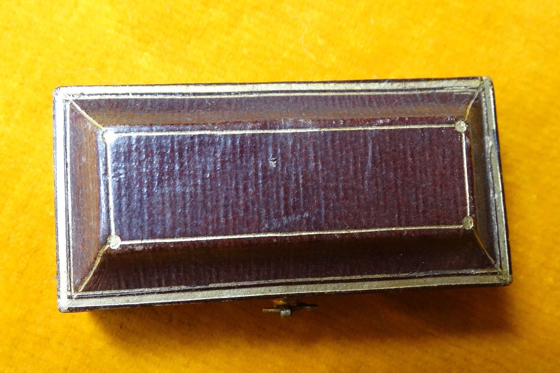 Antique Jewellery Display Box/brooch Box/brown & Gold Display Box/stage ...