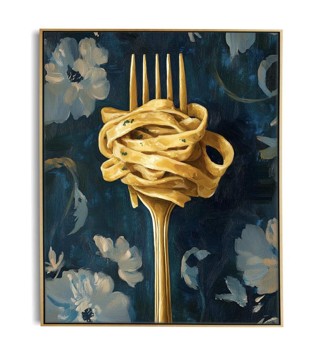 Pasta Art Print, Kitchen Wall Art, Spaghetti Lovers Wall Art, Trendy ...