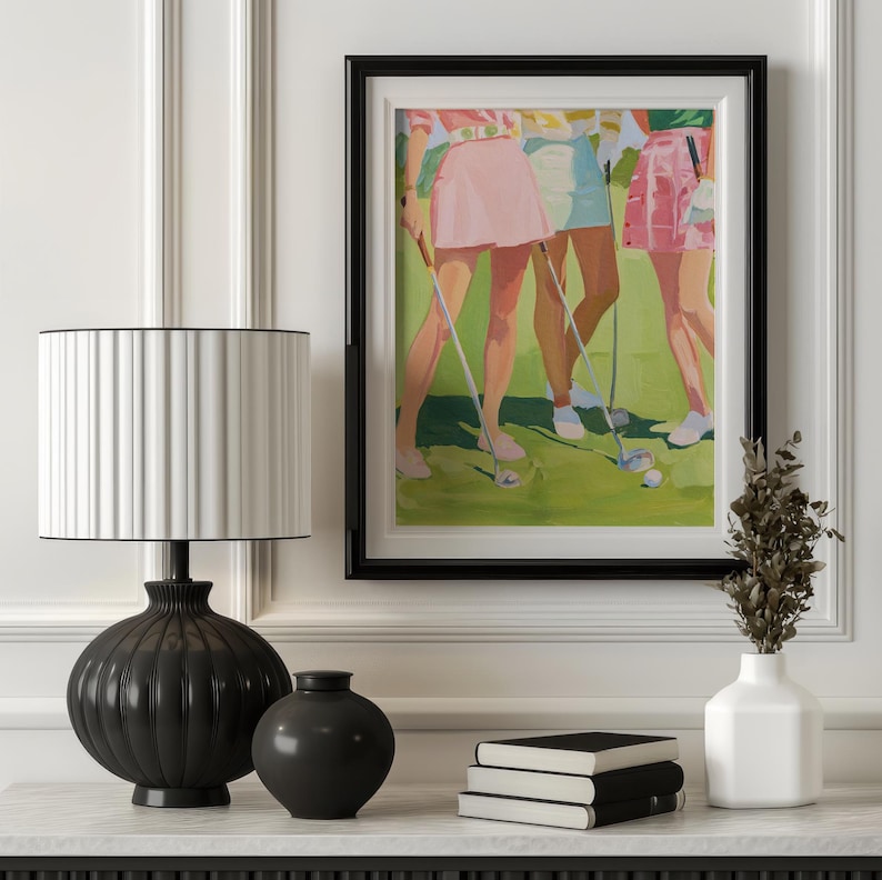 Sassy Ladies' Golf Art Print: Playful Wall Decor for Women Golfers ...