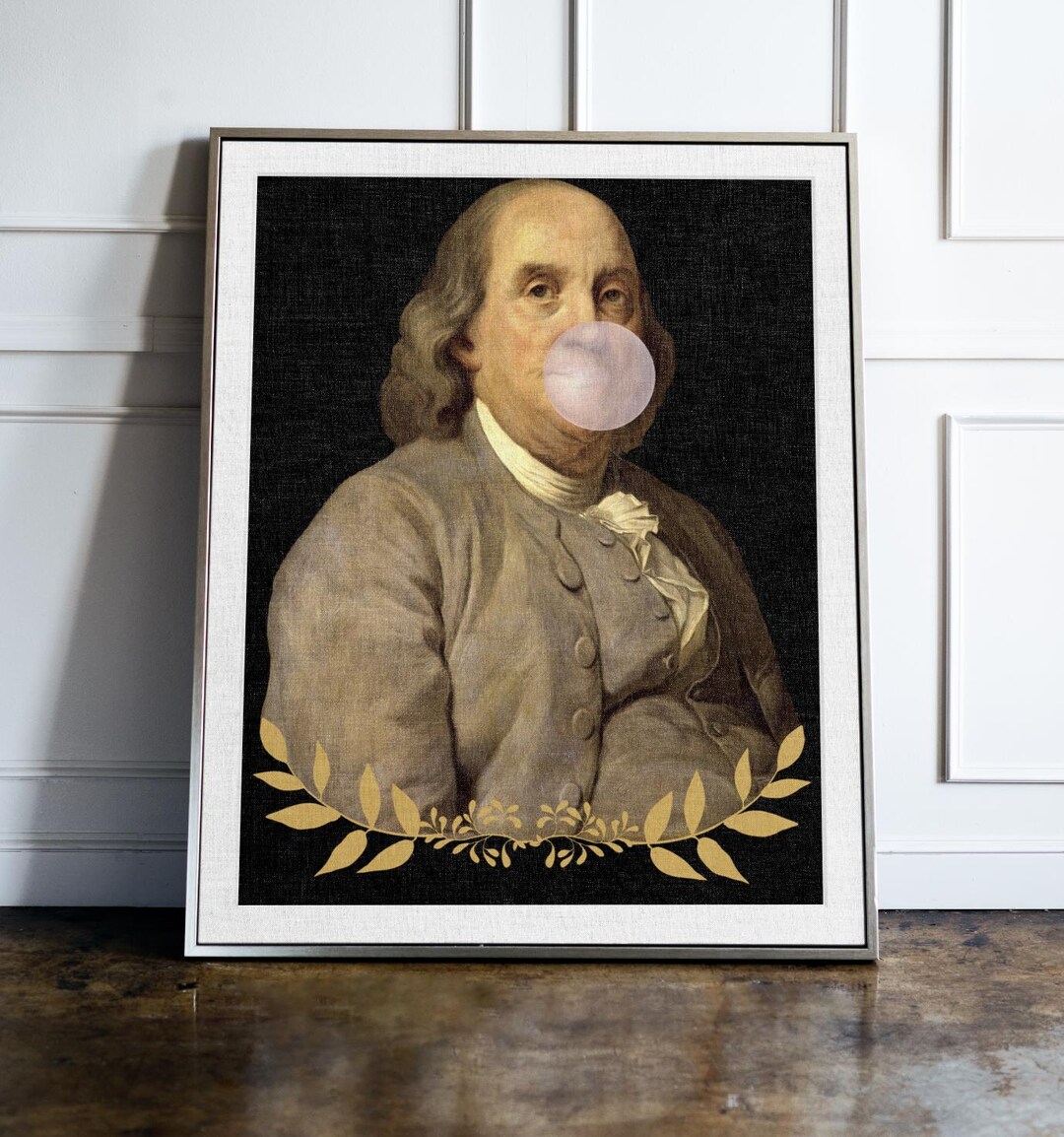 Benjamin Franklin Vintage Altered Art Poster: Funny Political Home ...