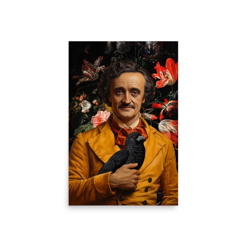 Edgar Allan Poe Poster Print - 3 Sizes - FRAME NOT INCLUDED - Etsy