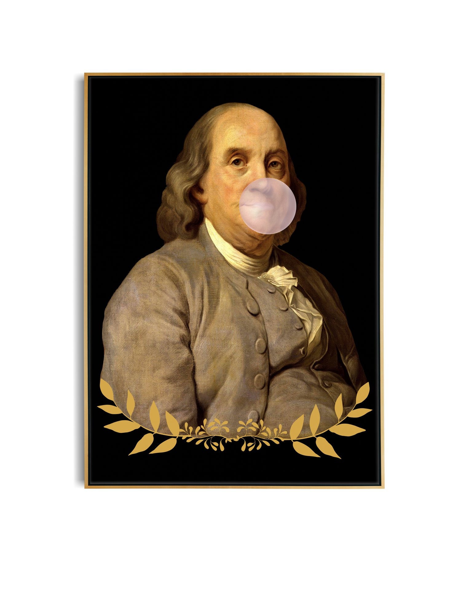 Benjamin Franklin Vintage Altered Art Poster, Funny Home Decor, Funny ...