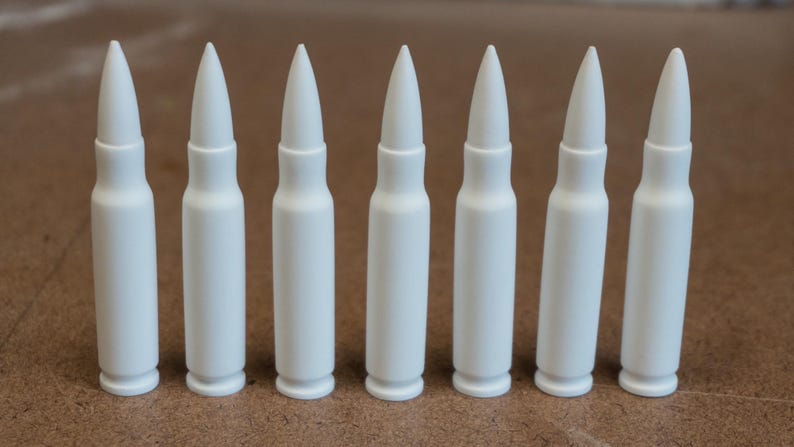 Toy Rifle Bullets, Plastic Resin Cast - Etsy