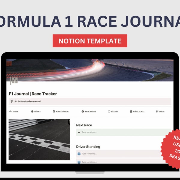 Race Tracker Notion Template - Etsy