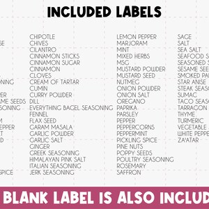 Spice Jar Label SVG Bundle, Kitchen Organization Cut Files, Pantry ...