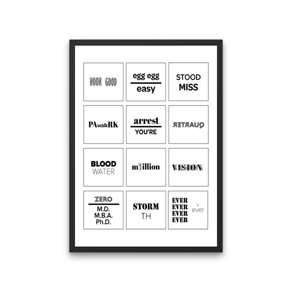 Rebus - Etsy