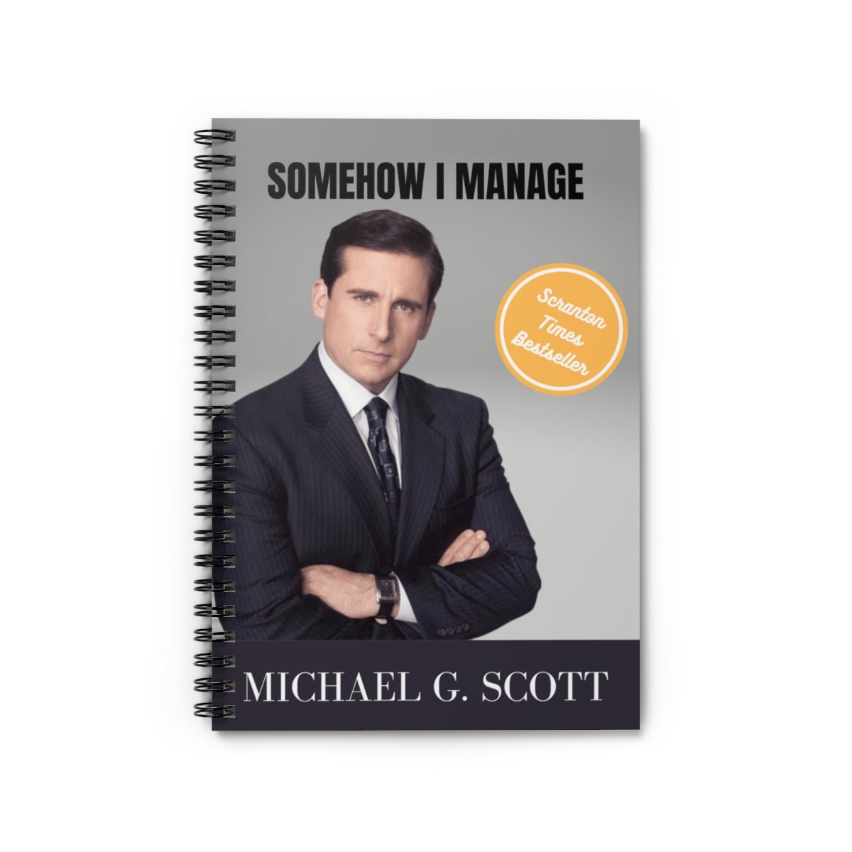 The Office Michael Scott Somehow I Manage Spiral Notebook - Etsy