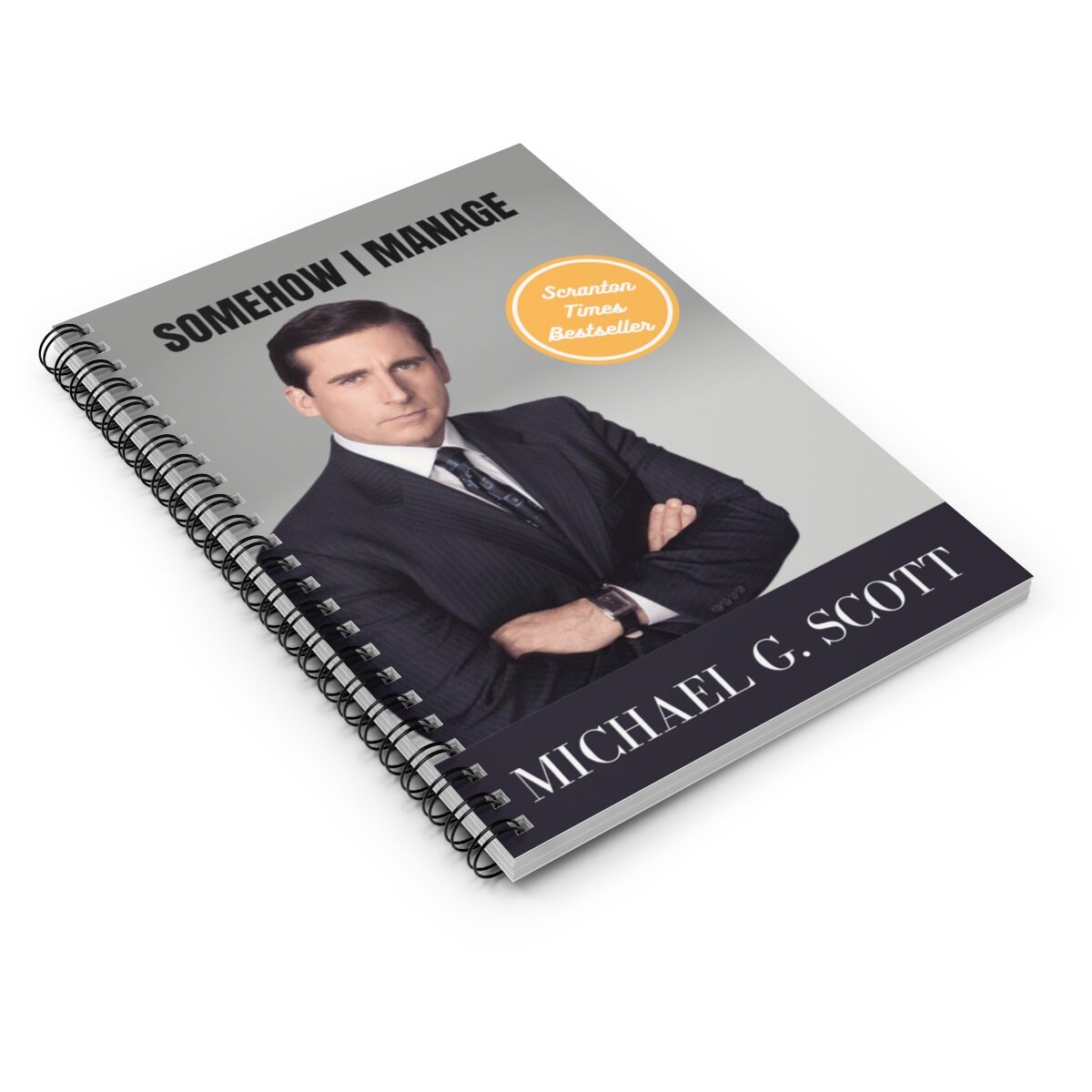The Office Michael Scott Somehow I Manage Spiral Notebook - Etsy