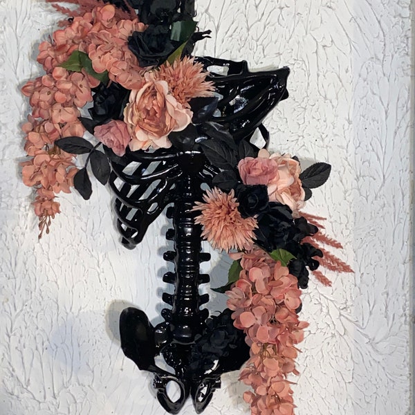 Floral Skeleton - Etsy