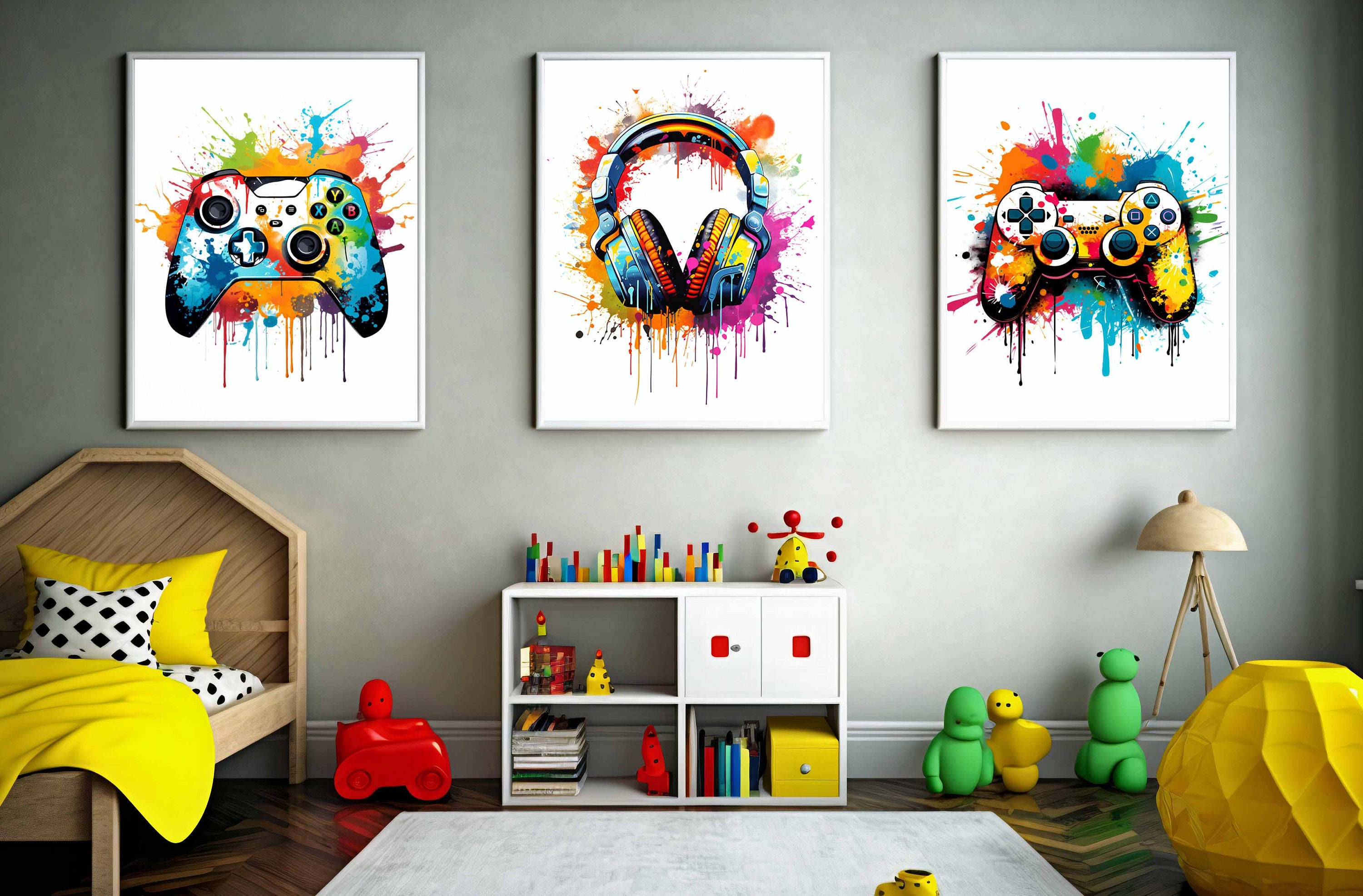 Gaming Prints Game Controller PNG Gaming Decor Gamer Wall Art - Etsy