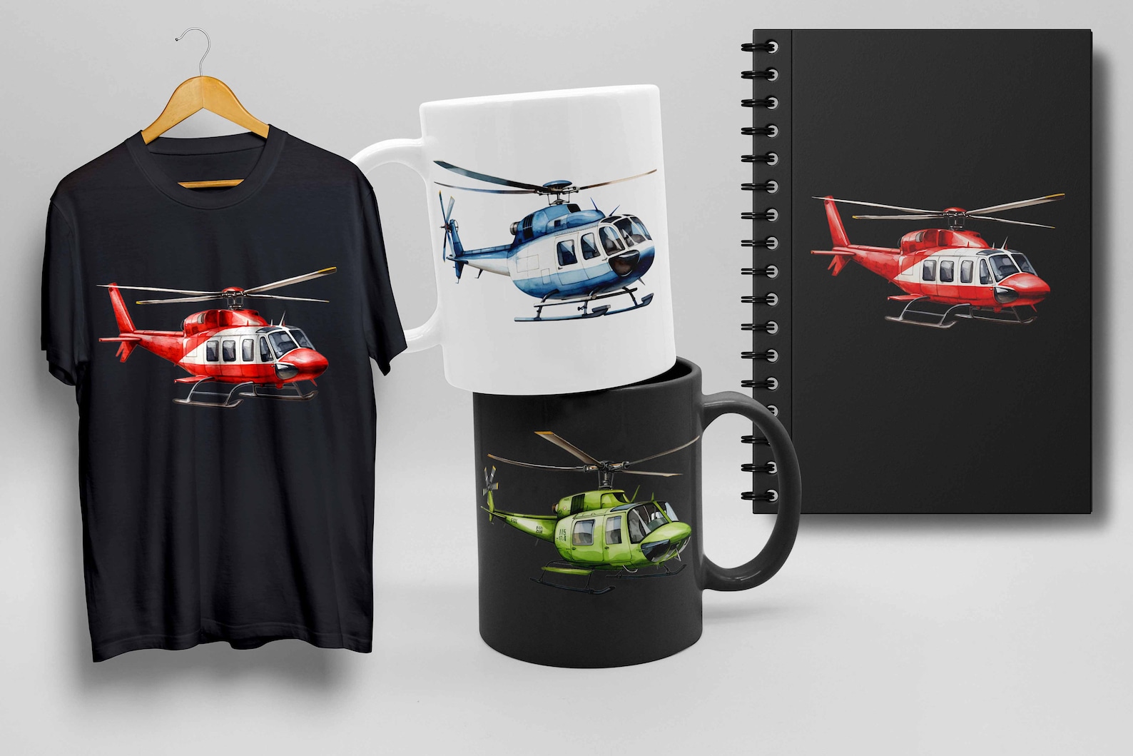 Helicopter Print Watercolor Nursery Printable Kids Wall Art Child Room ...