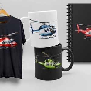 Helicopter Print Watercolor Nursery Printable Kids Wall Art Child Room ...