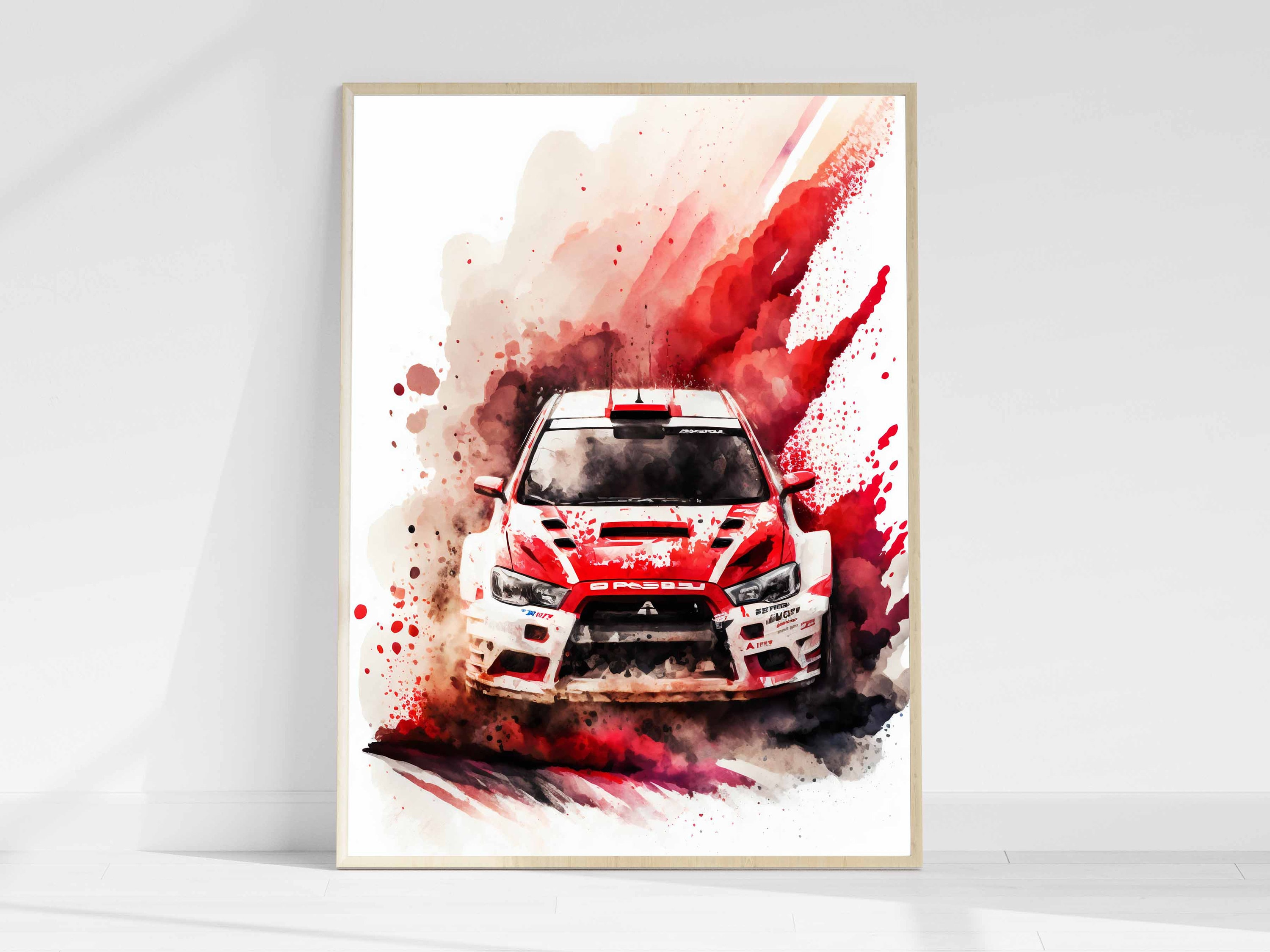Rally Car Print Watercolor Printable Instant Download Set of 3 Wall Art ...