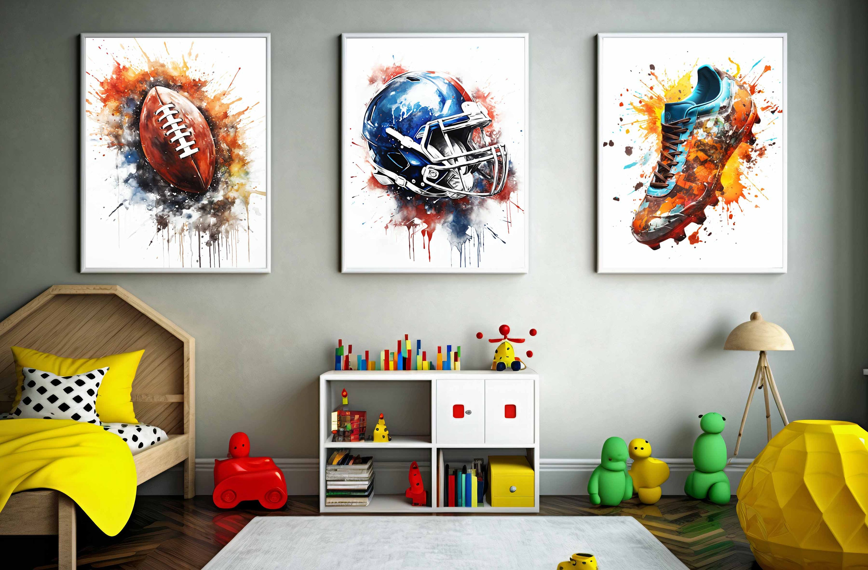 American Football Print Football Wall Art Digital Download Big Boy ...