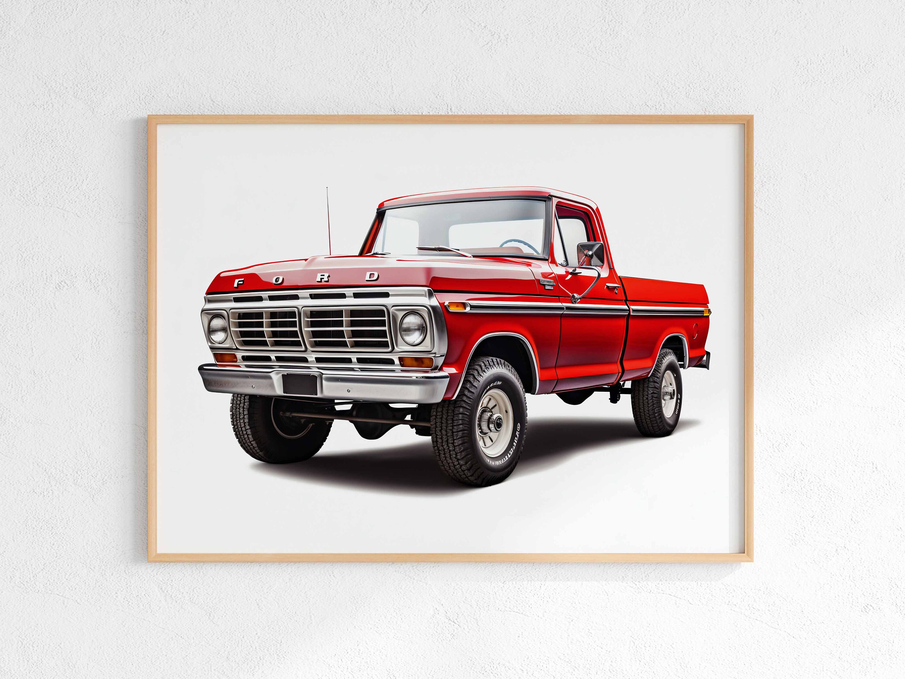 Classic Pickup Truck Prints Vintage Car Wall Art Classic Car Printable ...