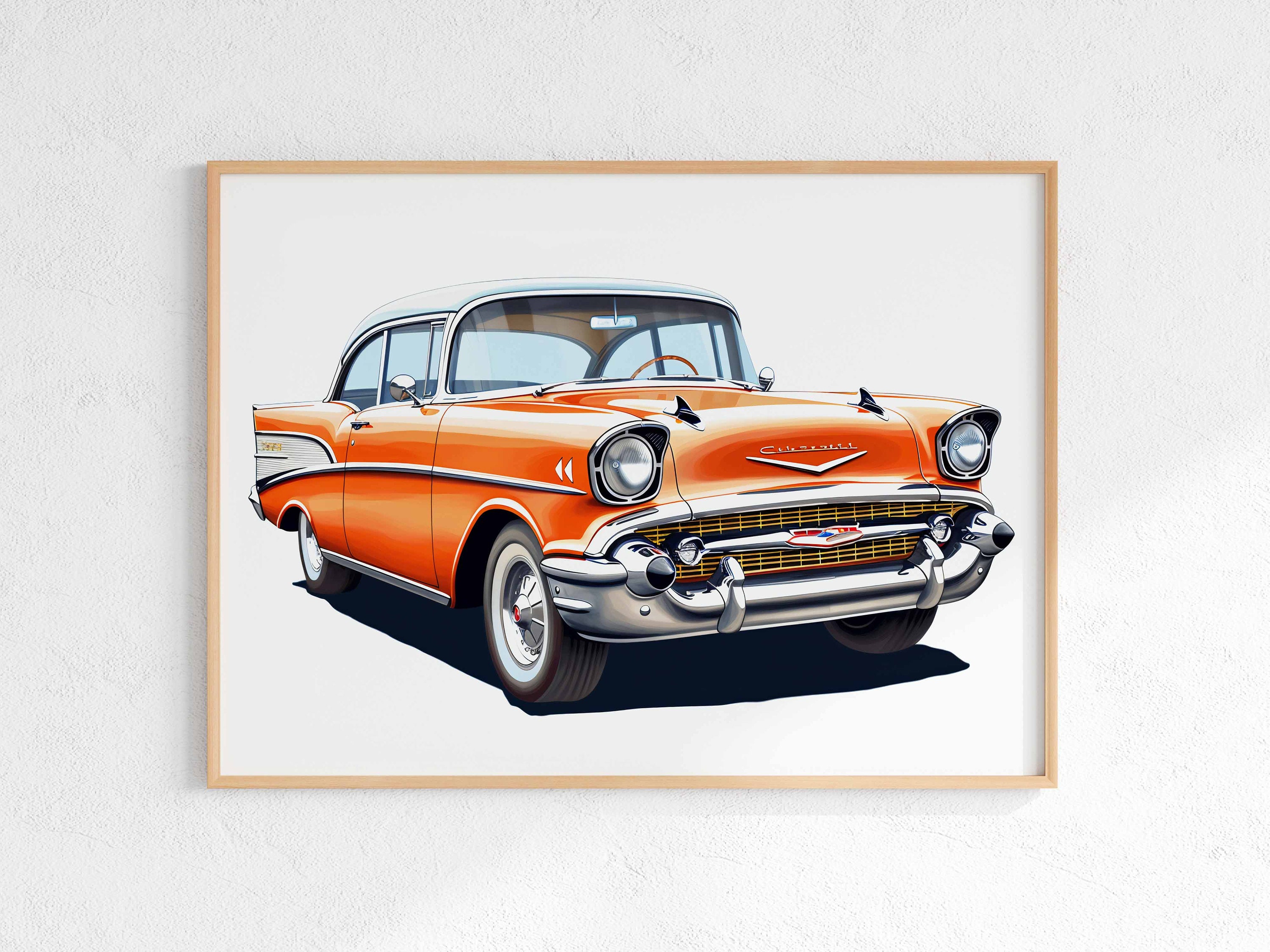 Classic Car Prints Vintage Car Printable Artwork 6 Muscle Car - Etsy Canada
