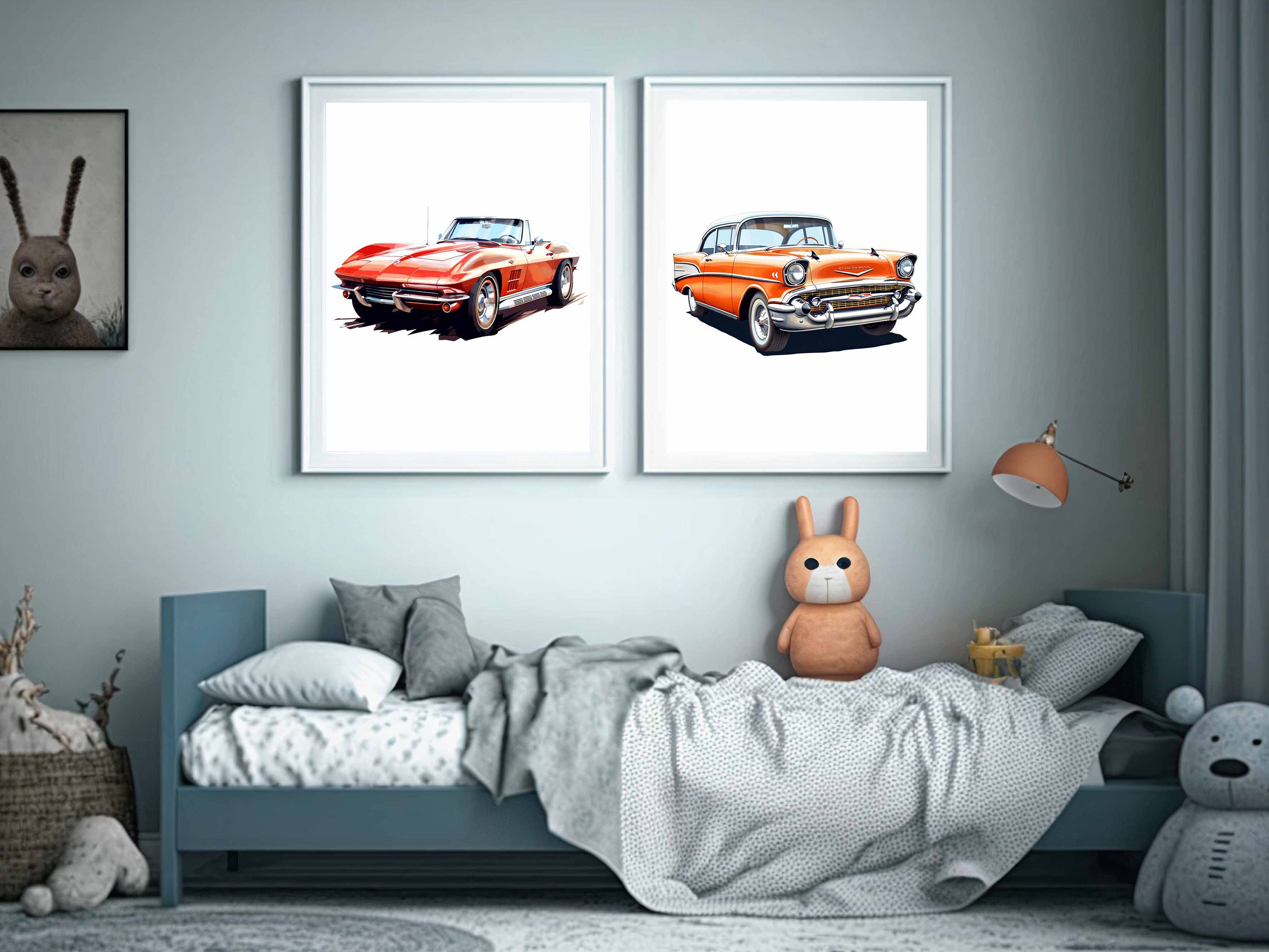 Classic Car Prints Vintage Car Printable Artwork 6 Muscle Car - Etsy