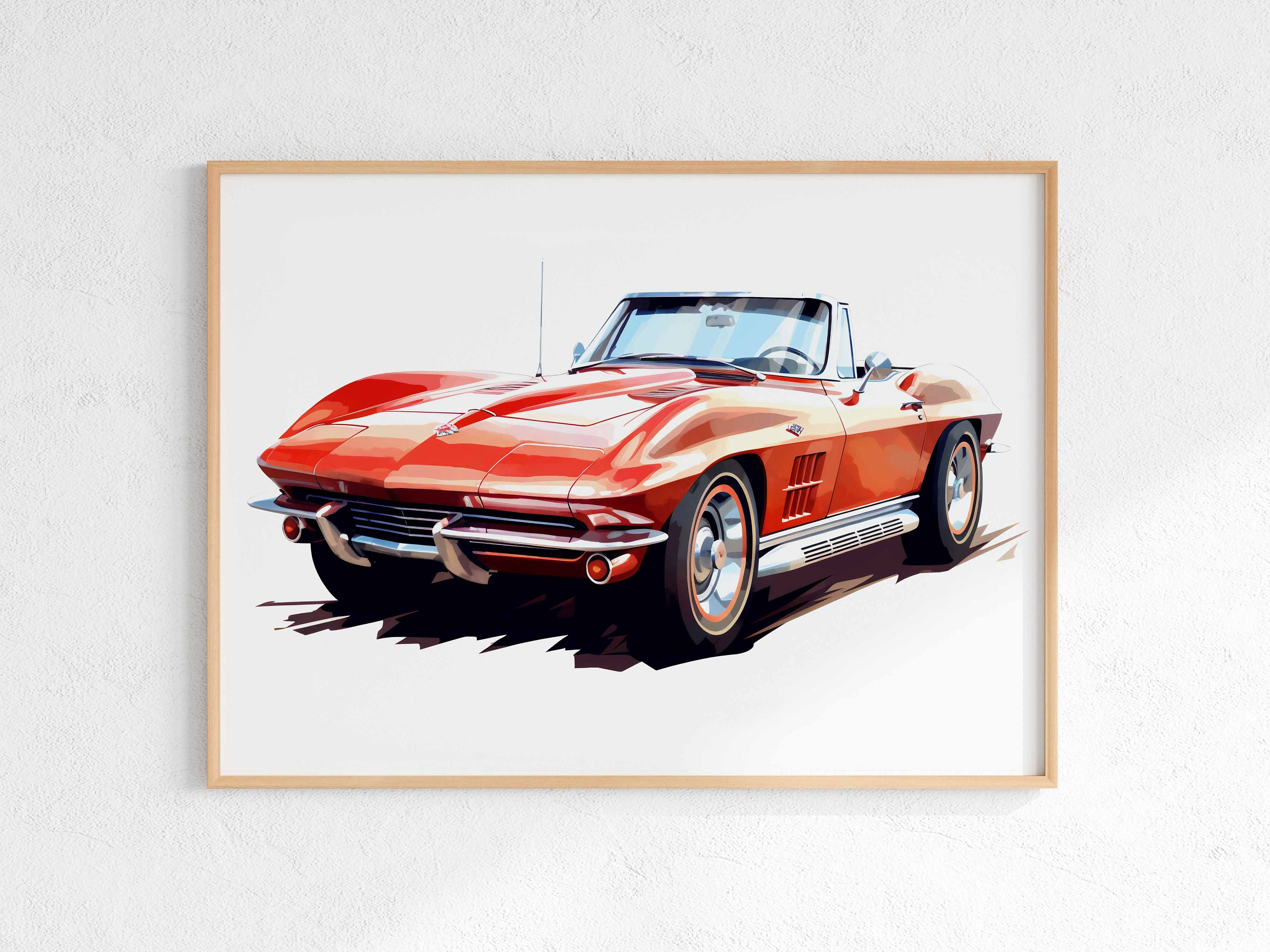 Classic Car Prints Vintage Car Printable Artwork 6 Muscle Car - Etsy Canada