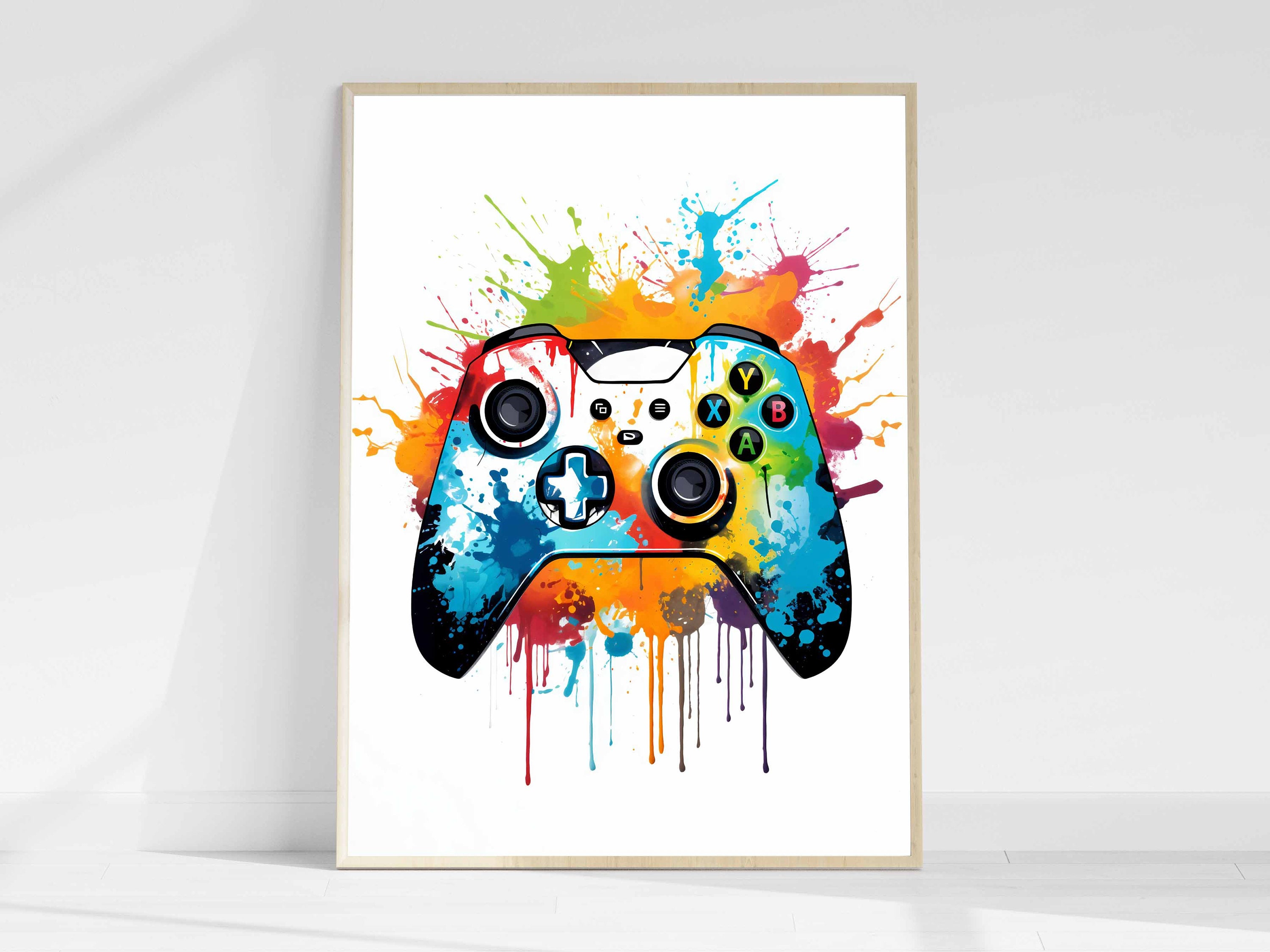 Gaming Prints Game Controller PNG Gaming Decor Gamer Wall Art - Etsy