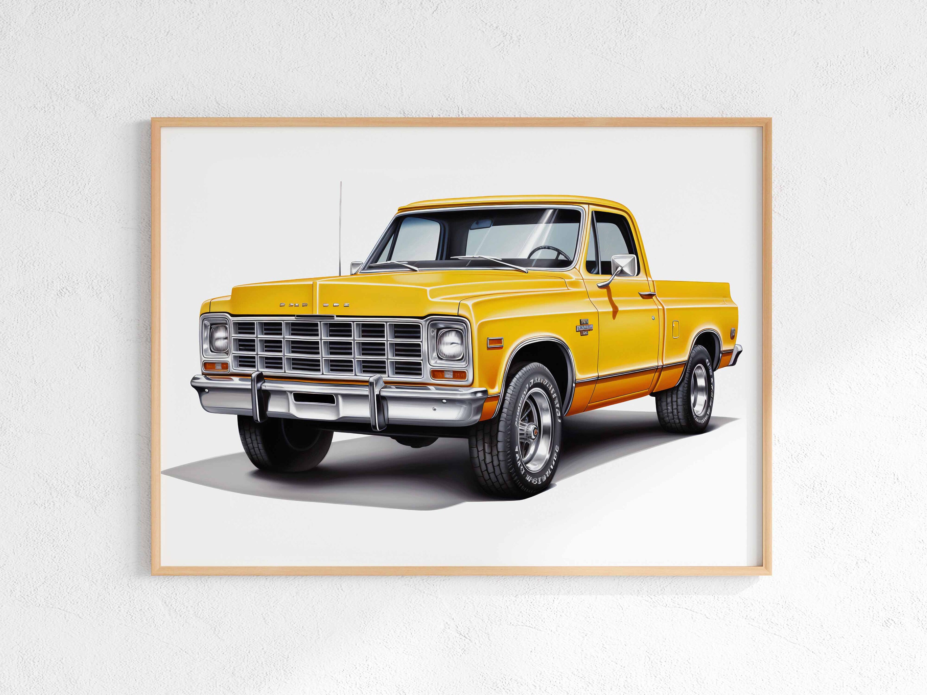 Classic Pickup Truck Prints Vintage Car Wall Art Classic Car Printable ...