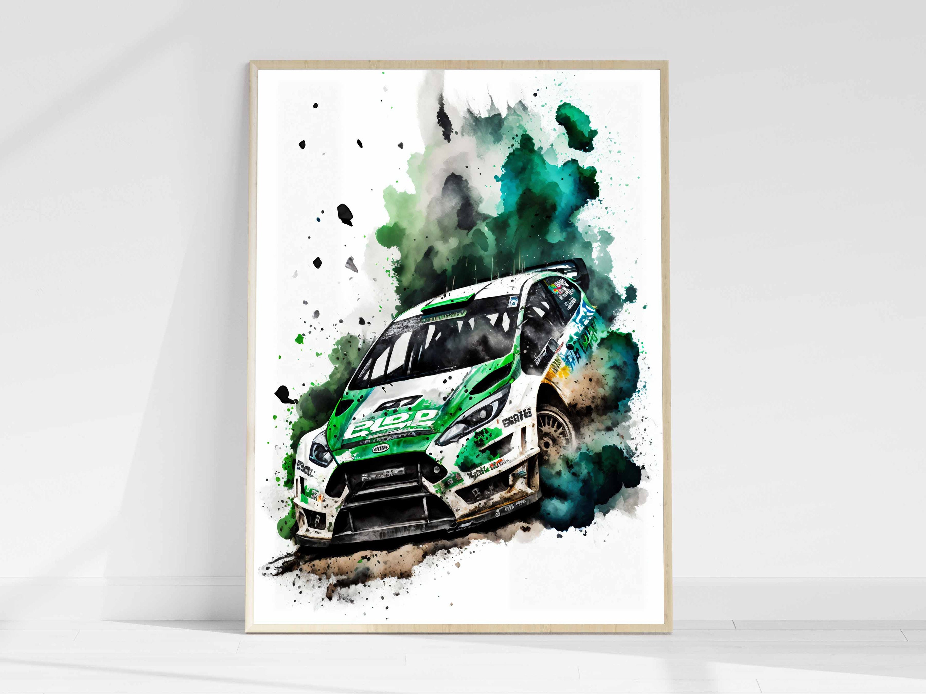 Rally Car Print Watercolor Printable Instant Download Set of 3 Wall Art ...
