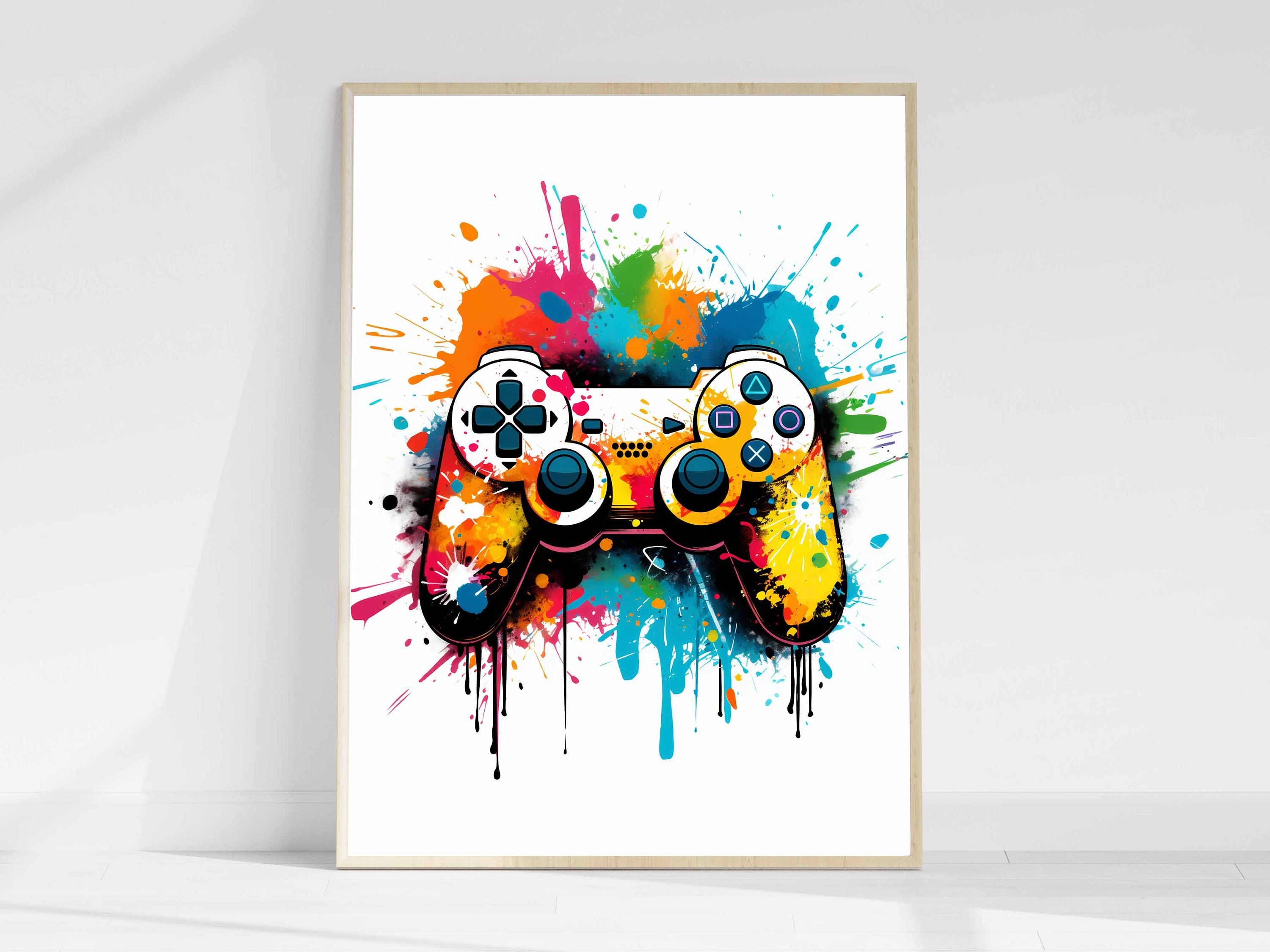 Gaming Prints Game Controller PNG Gaming Decor Gamer Wall Art - Etsy