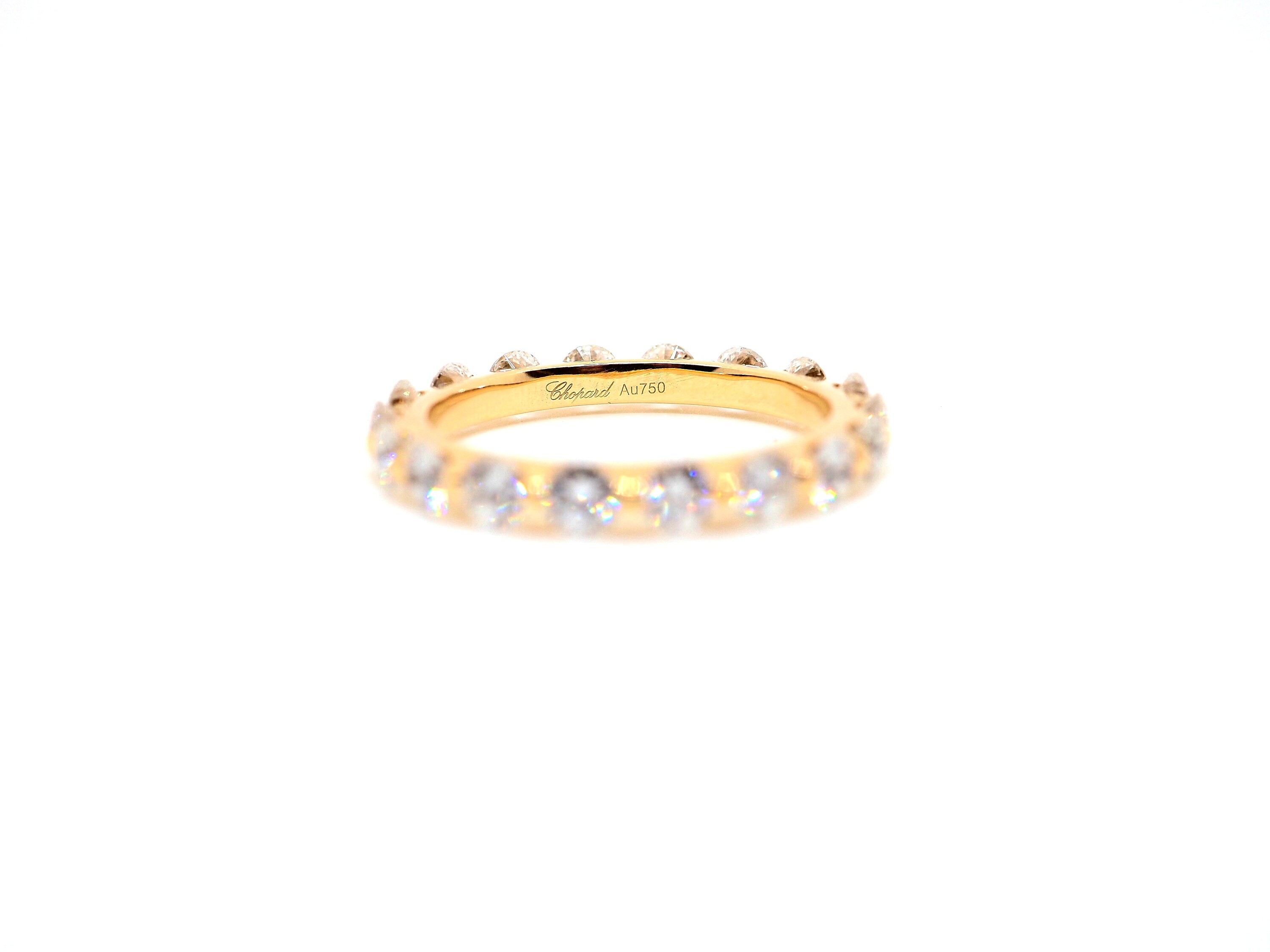 Chopard Ring / Exclusive Diamond Eternity Engagement Wedding 18 K Gold ...
