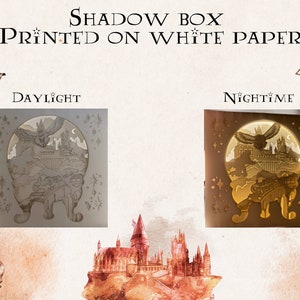 HP Diy Light Box Vorlagen, Zauberer Kindergarten, Baby Room Decor, 3D ...