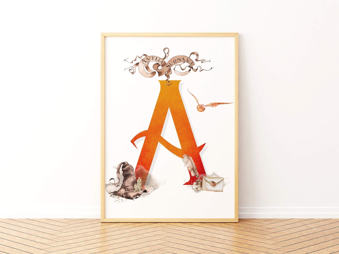 Personalized Wizard Nursery Wizard Wall Decor Wizard Poster Wizarding ...