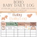 Digital Baby Daily Log, Printable, Baby Care Log, Nanny Log, Baby ...