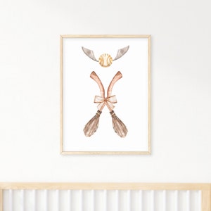 Wizard Nursery Gallery Wizard Wall Decor Wizard Poster Wizarding ...