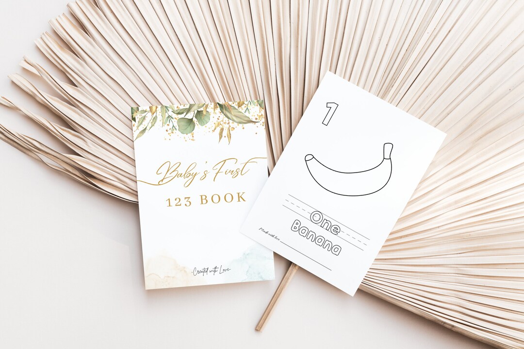 Baby's First 123 Book Baby Shower Coloring Pages Baby Shower Game ...