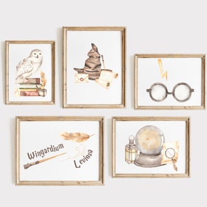 Wizard Nursery Gallery Wizard Wall Decor Wizard Poster Wizarding ...